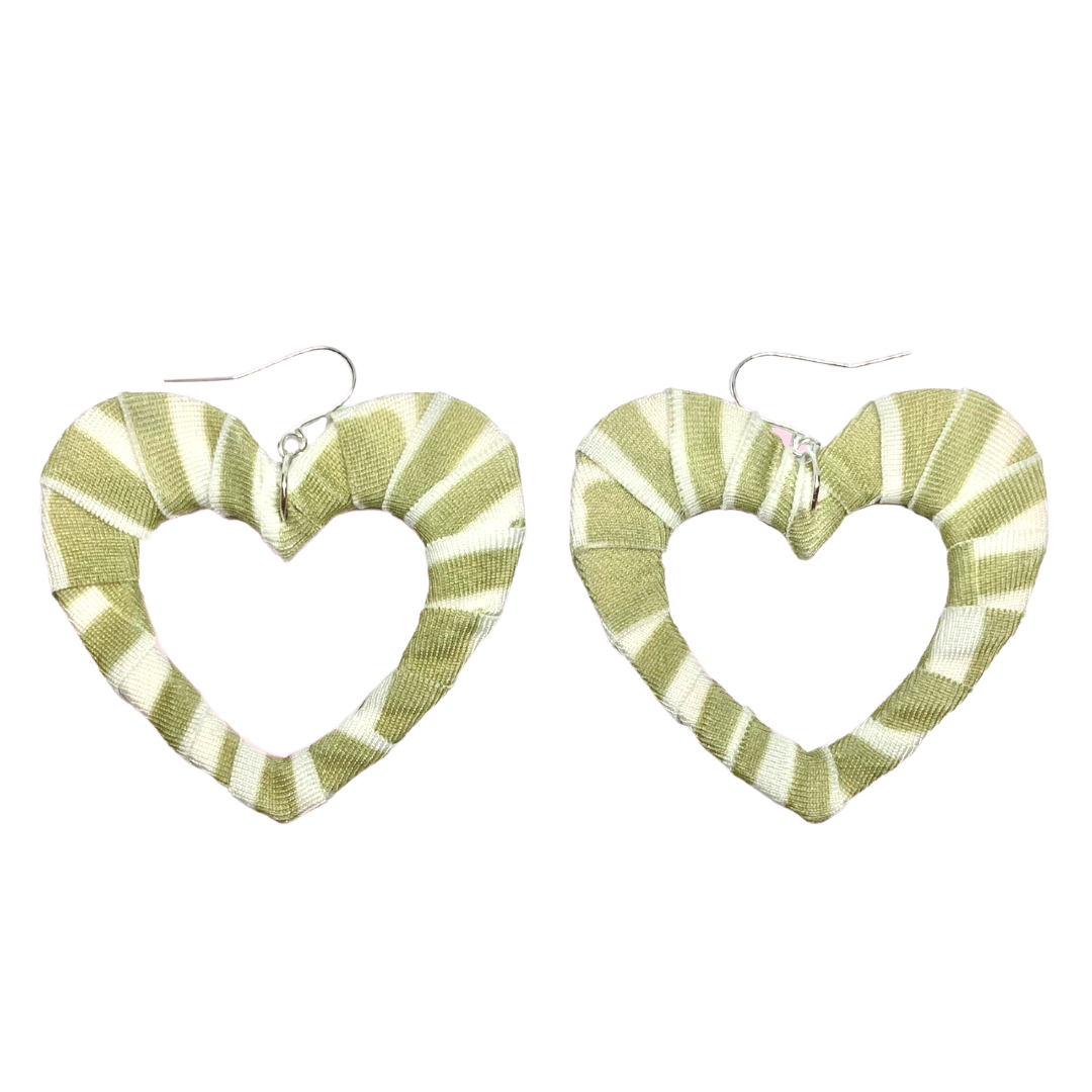 Green Illude Fabric Hearts – Bigger The Hoop